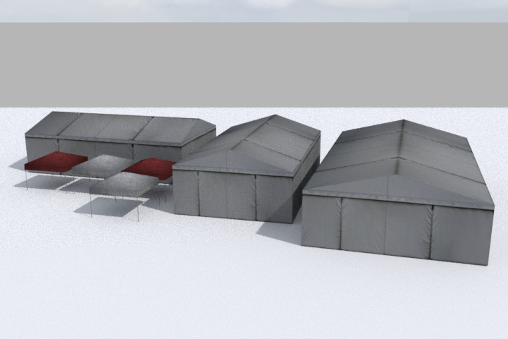 Racing Track Tent Paddock 3D Model - TurboSquid 1165813