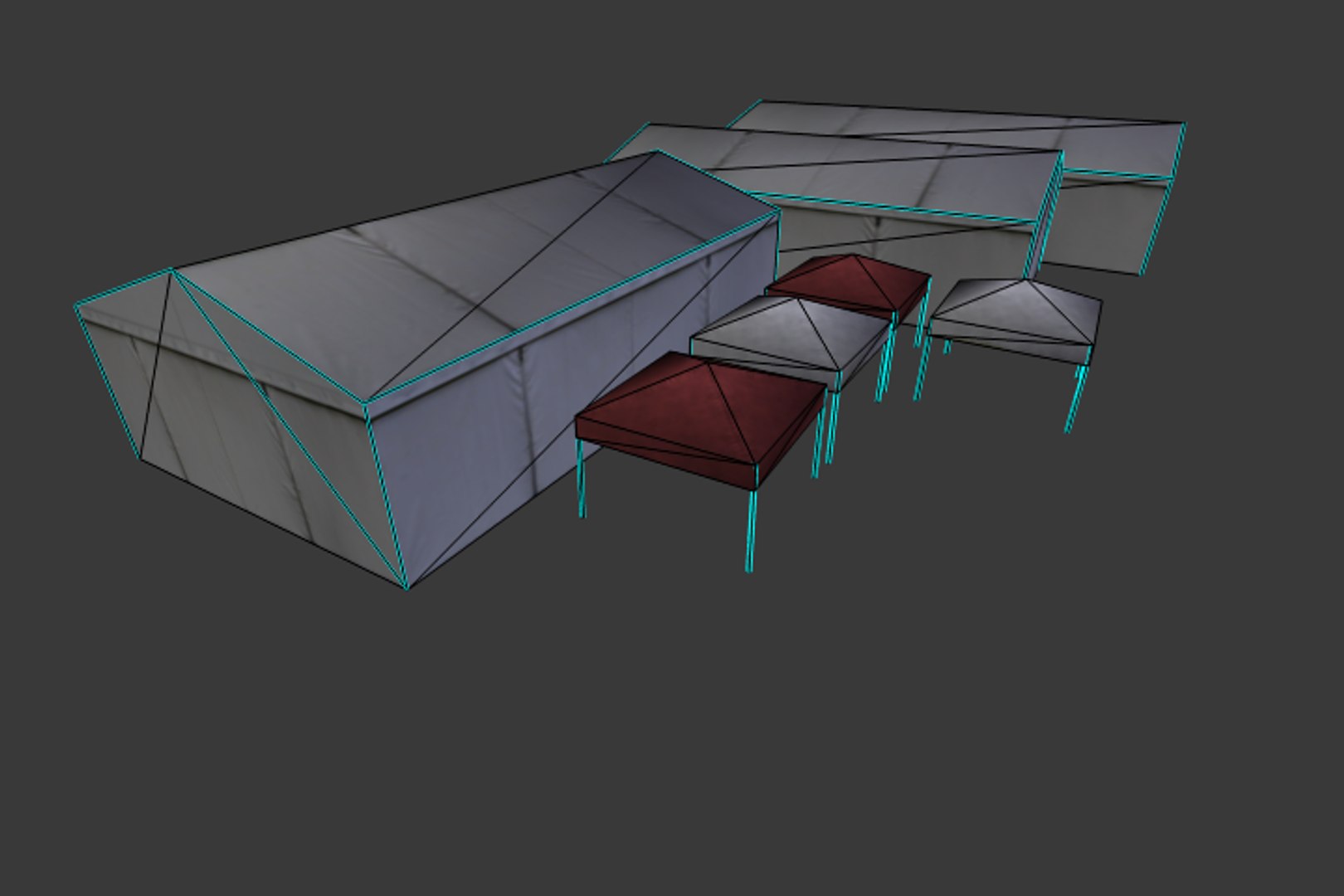 Racing Track Tent Paddock 3D Model - TurboSquid 1165813