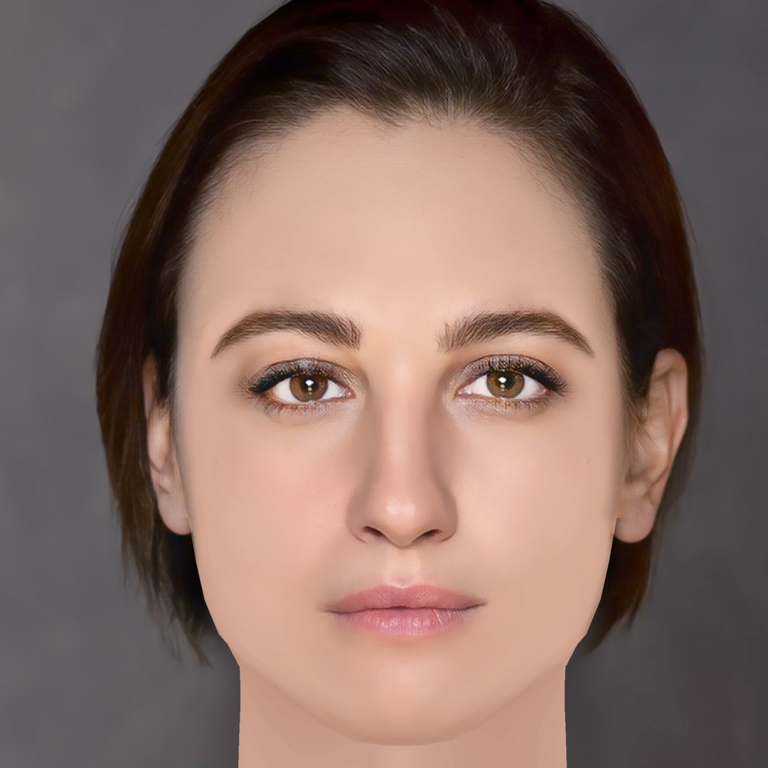 3D Francesca Inaudi Head - No Hair - Low Poly Head For Game ...