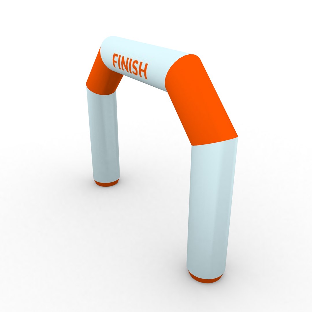 Finish Line Inflatable Balloon Arch 3D Model - TurboSquid 1762070