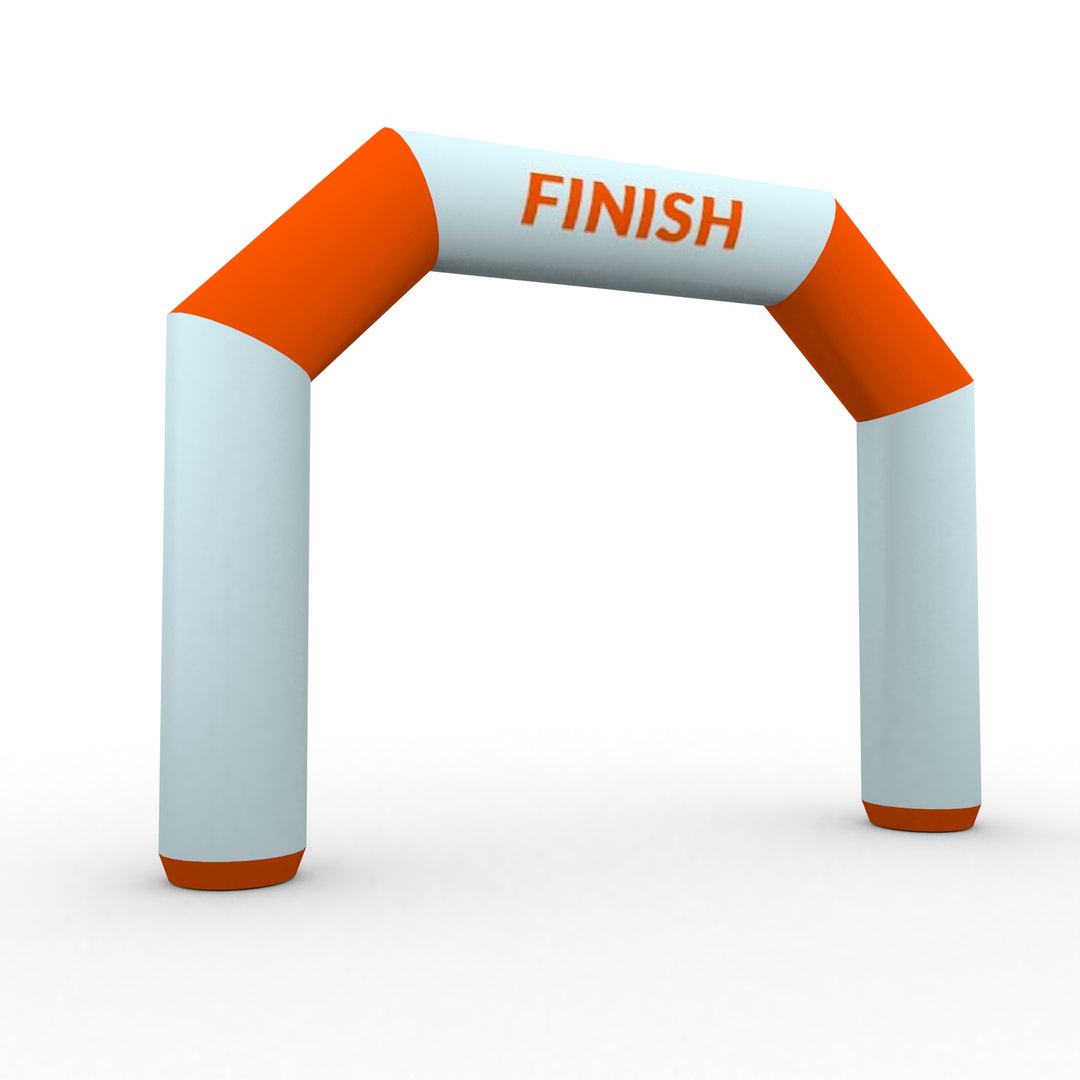 Finish Line Inflatable Balloon Arch 3D Model - TurboSquid 1762070