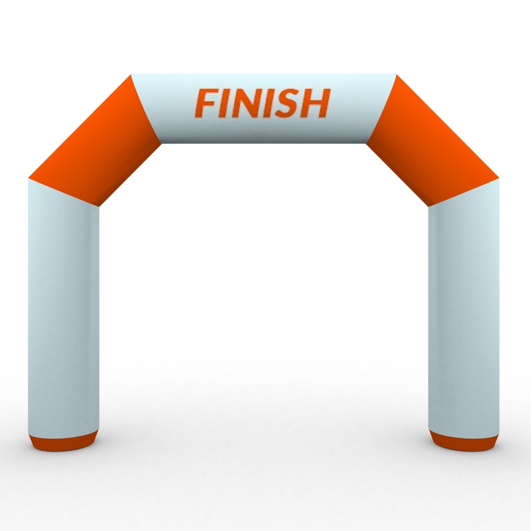Finish Line Inflatable Balloon Arch 3D Model - TurboSquid 1762070