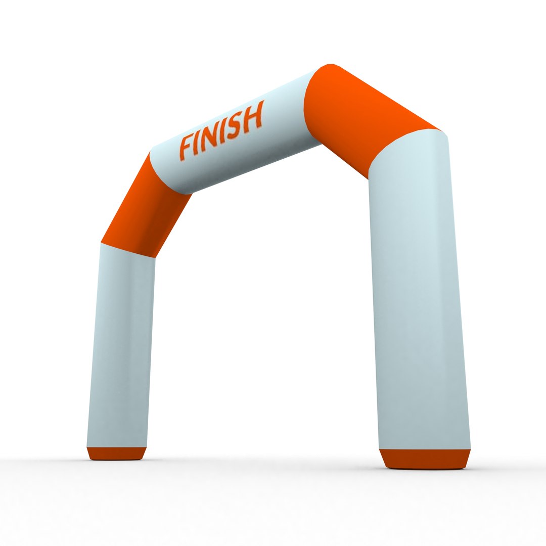 Finish Line Inflatable Balloon Arch 3D Model - TurboSquid 1762070