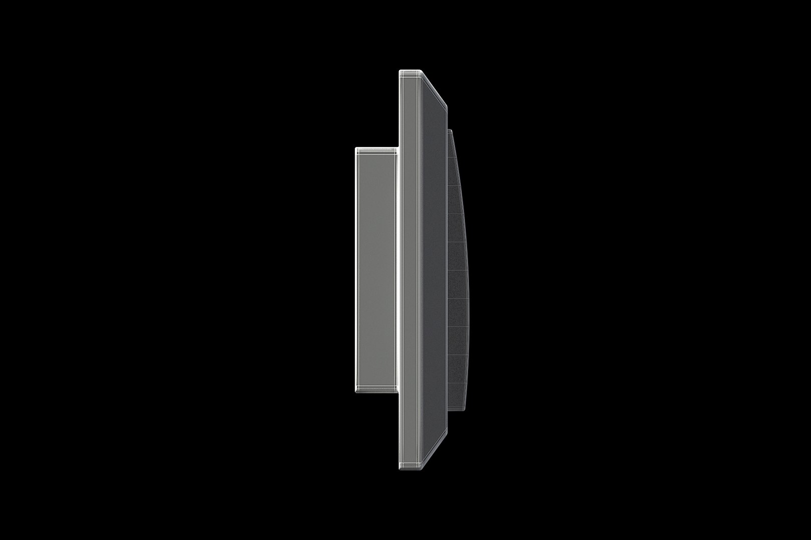 3D White Single Power Switch Model - TurboSquid 1350070