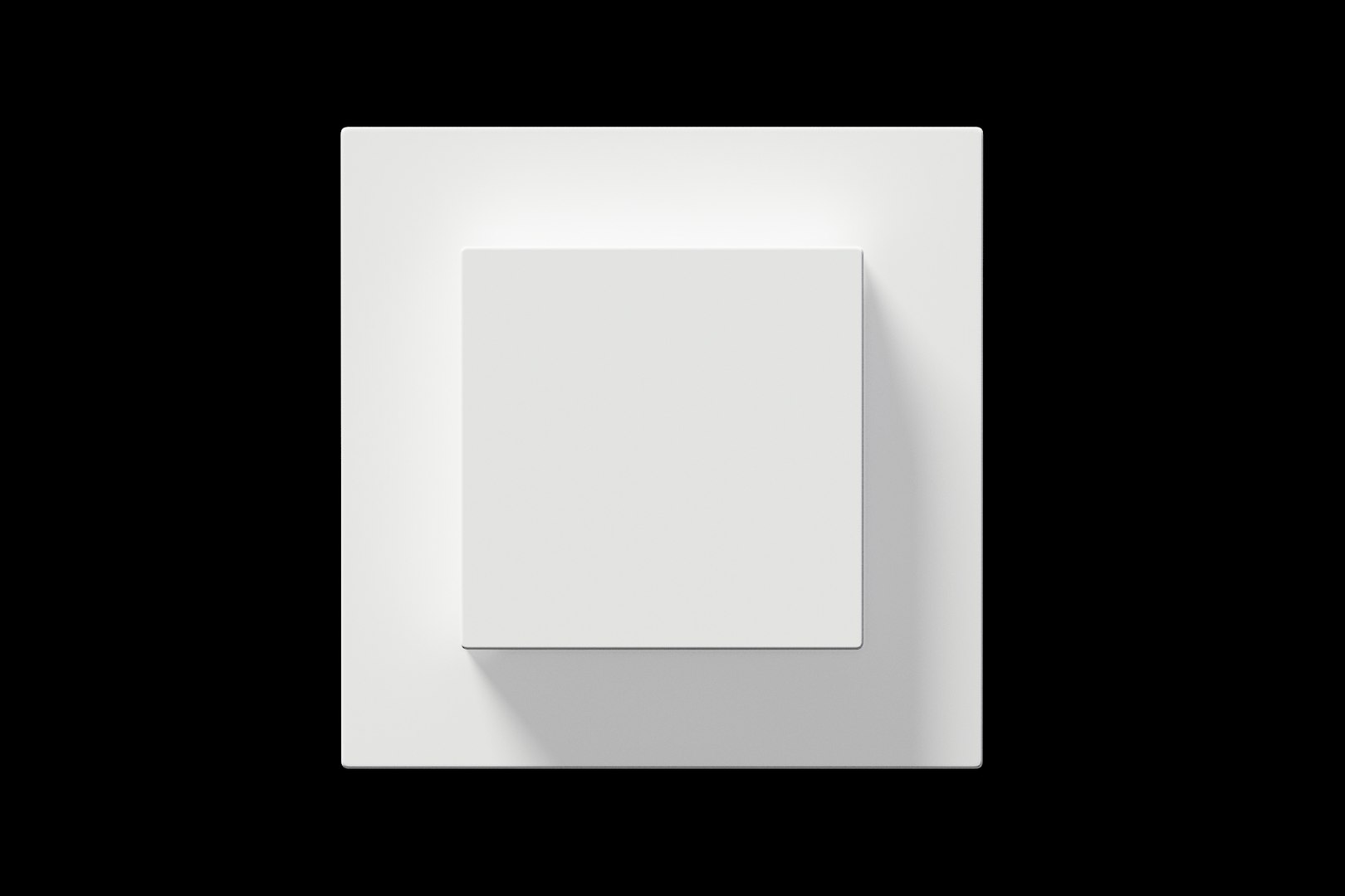 3D White Single Power Switch Model - TurboSquid 1350070