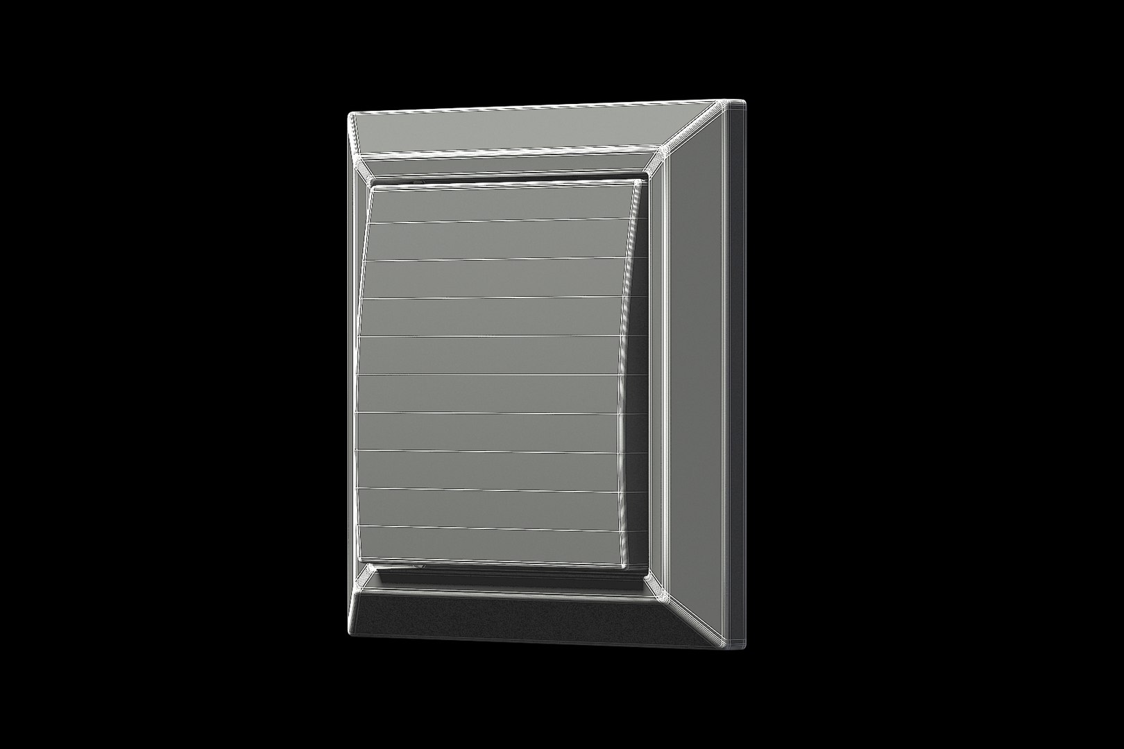 3D White Single Power Switch Model - TurboSquid 1350070