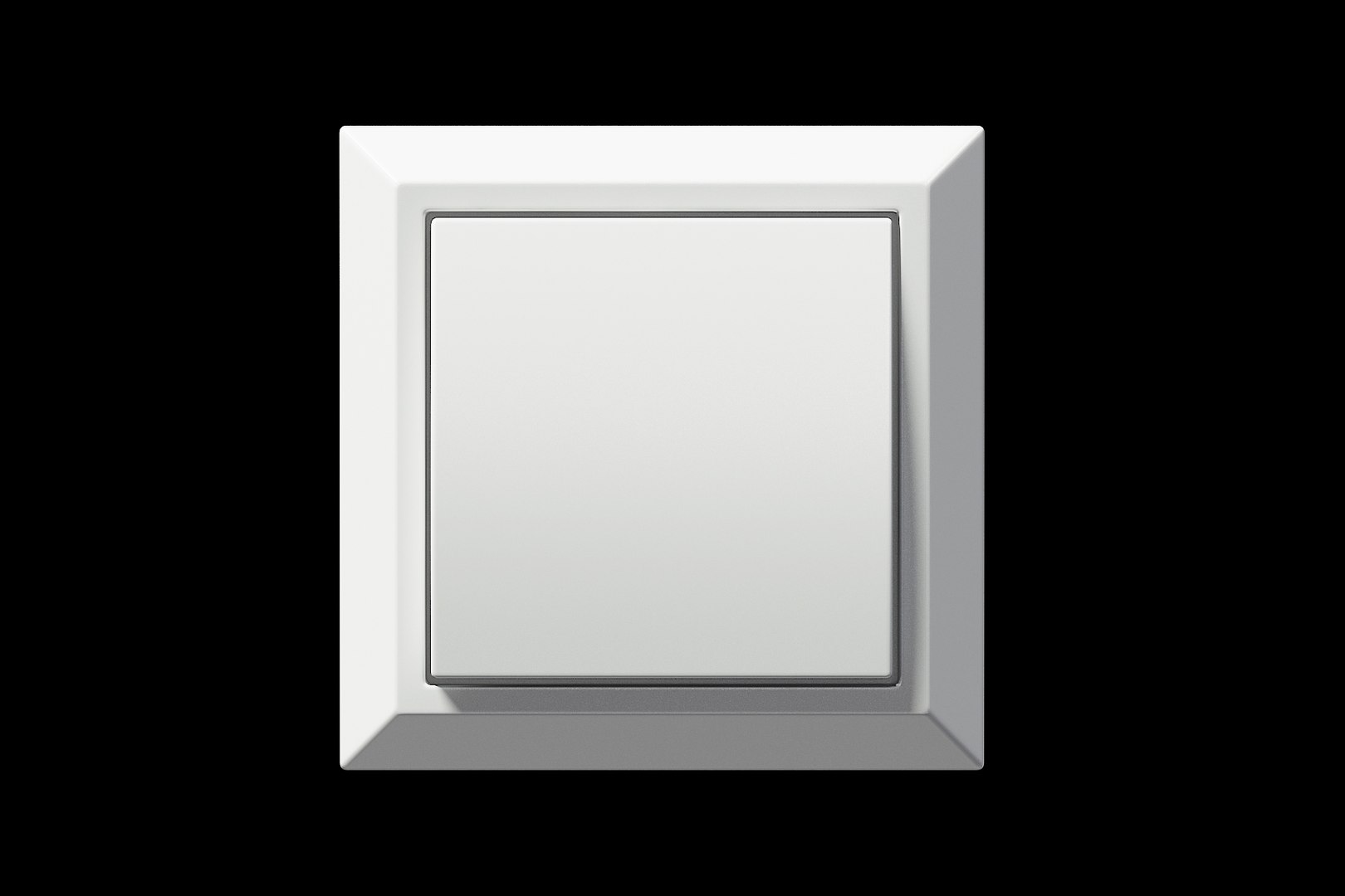 3D White Single Power Switch Model - TurboSquid 1350070