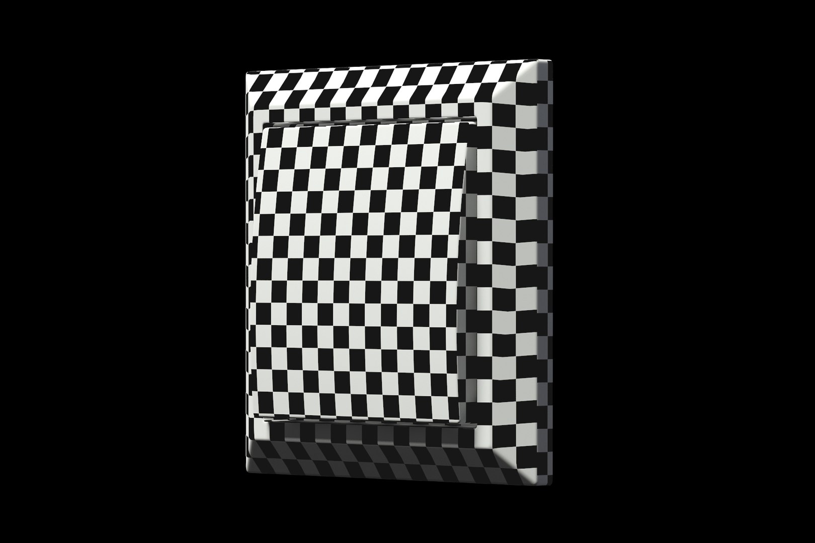 3D White Single Power Switch Model - TurboSquid 1350070