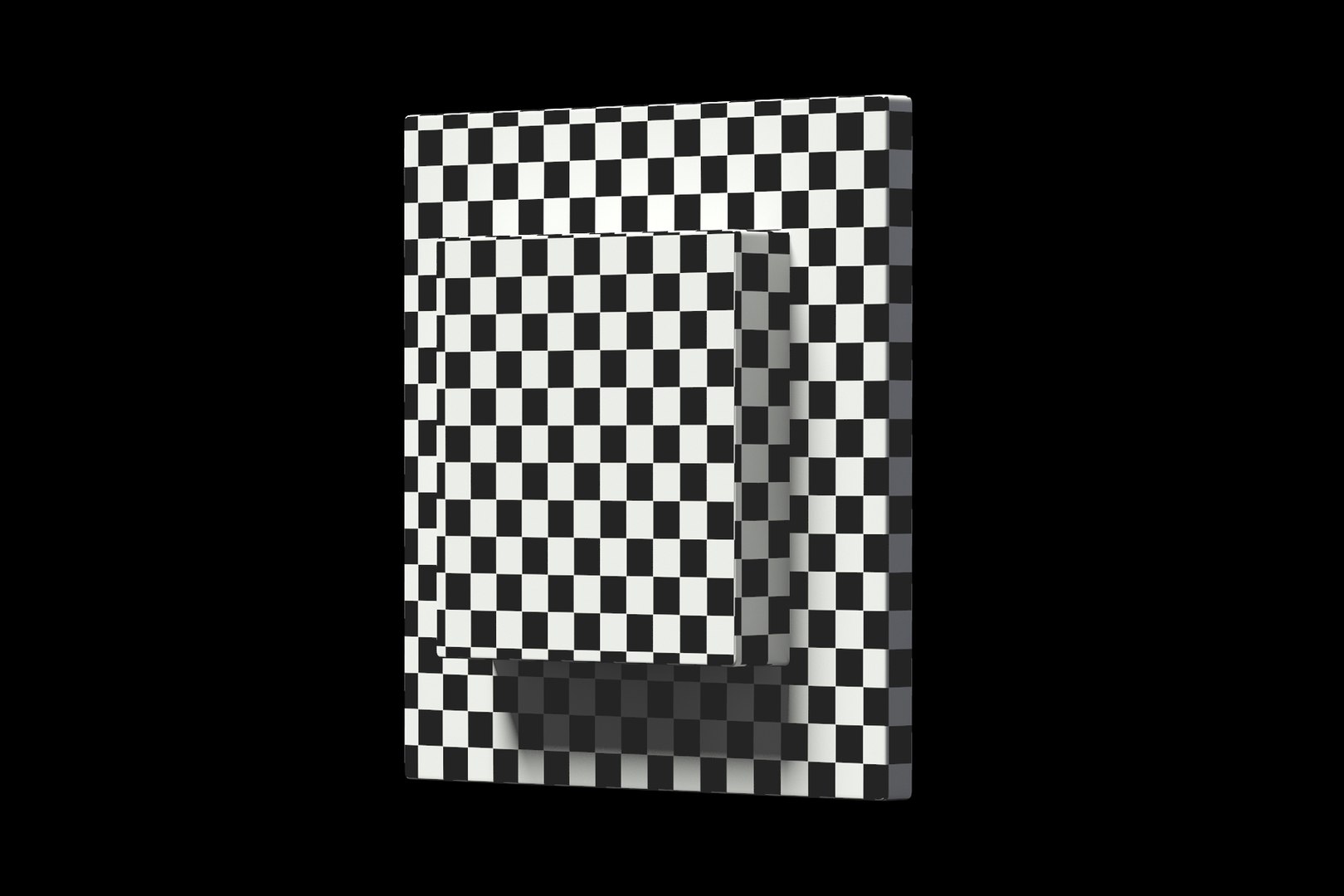 3D White Single Power Switch Model - TurboSquid 1350070