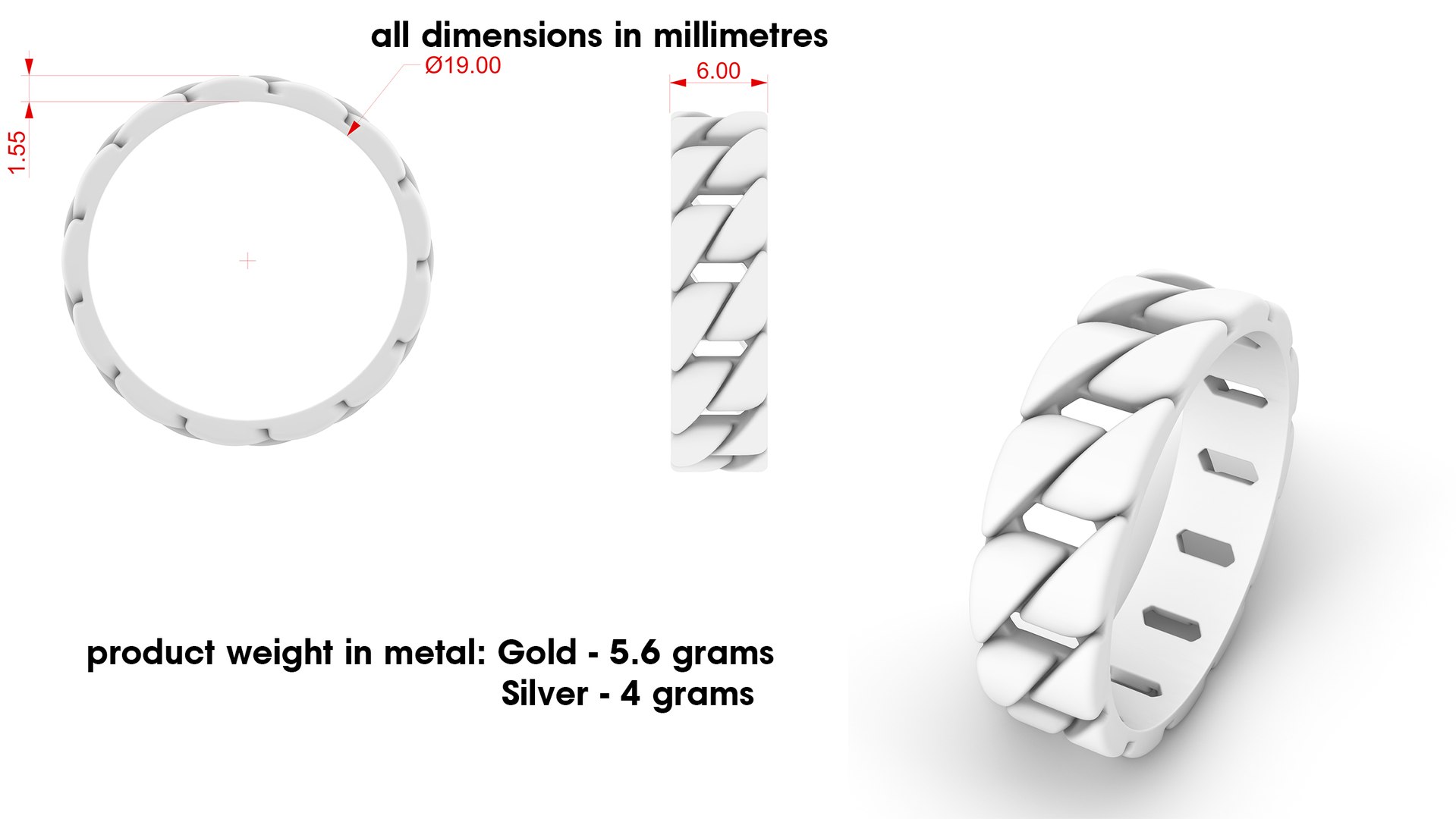 Jewelry Ring Printing Cnc Model - TurboSquid 1637826
