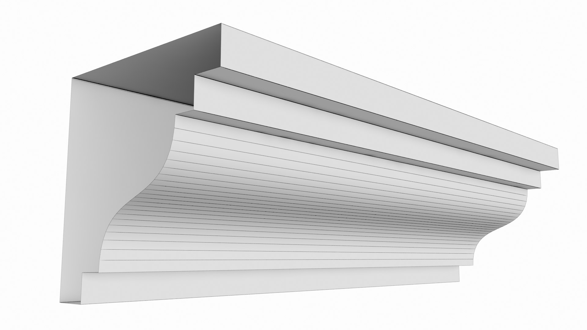 Cornice 22 straight model - TurboSquid 1509570