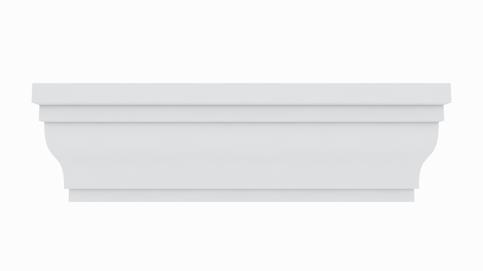 Cornice 22 straight model - TurboSquid 1509570