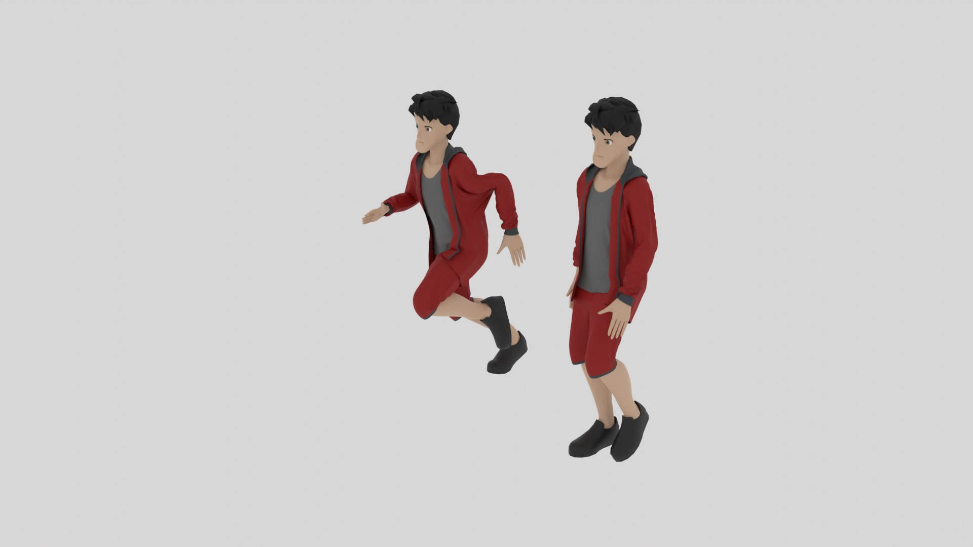 Cartoon Character Walking And Running Animation 3D Model - TurboSquid ...