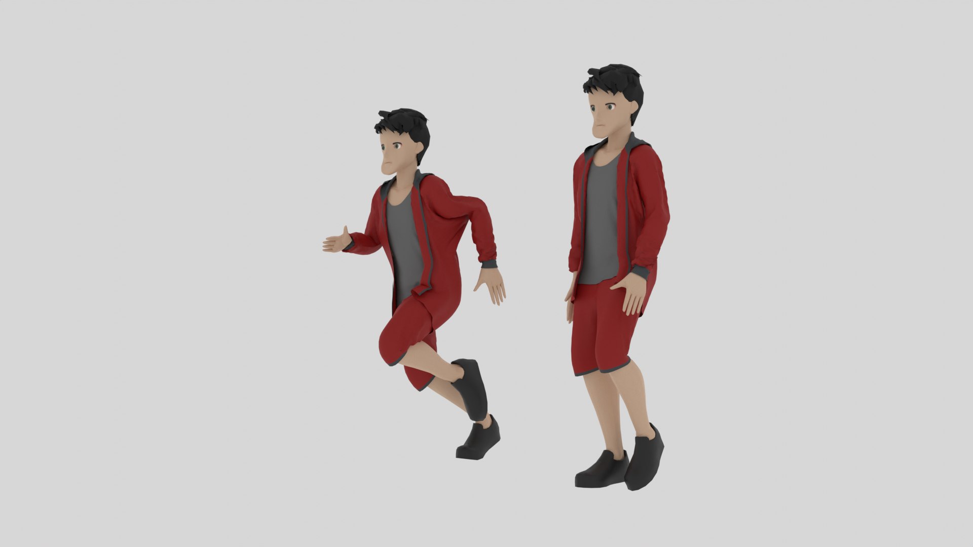 Cartoon Character Walking And Running Animation 3D Model - TurboSquid ...