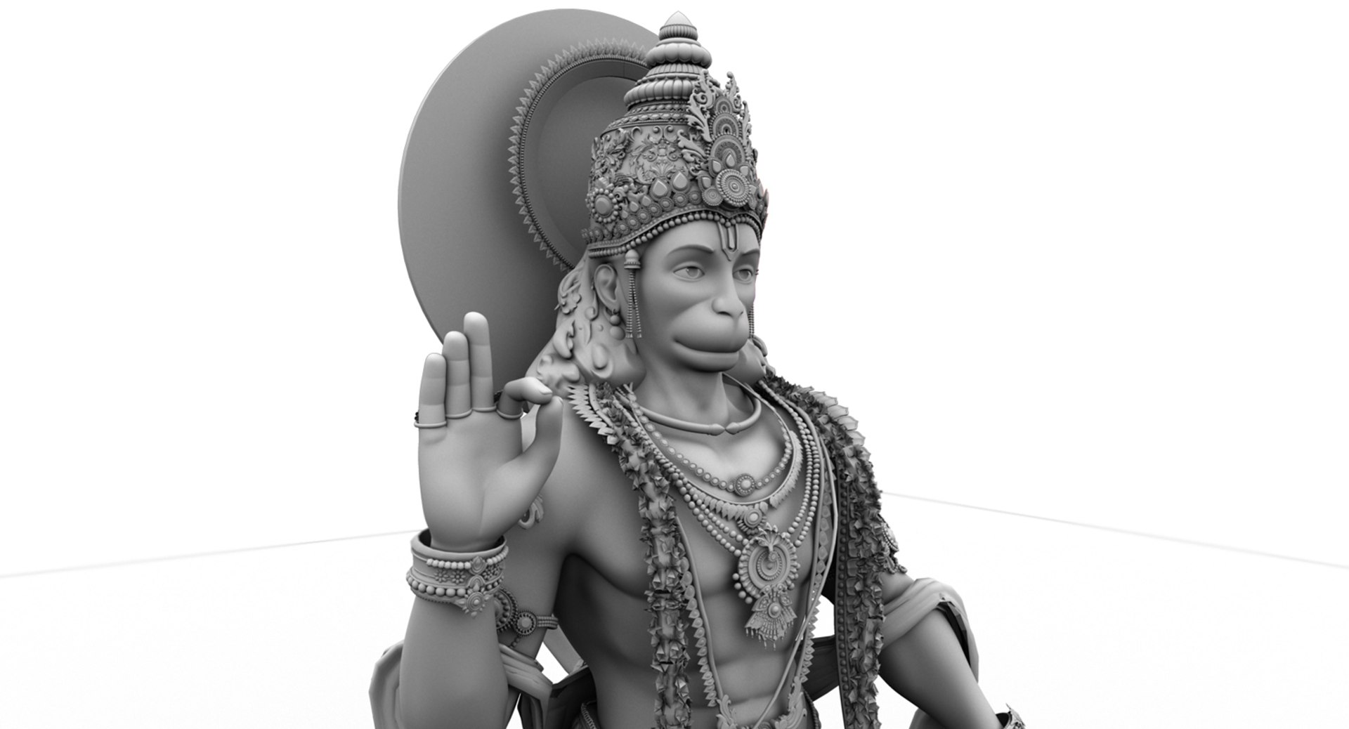 God Hanuman 3D Model - TurboSquid 1569845