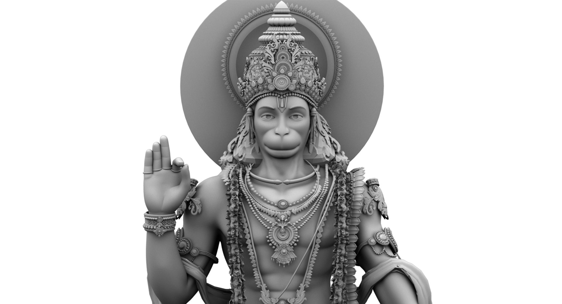 God Hanuman 3D Model - TurboSquid 1569845