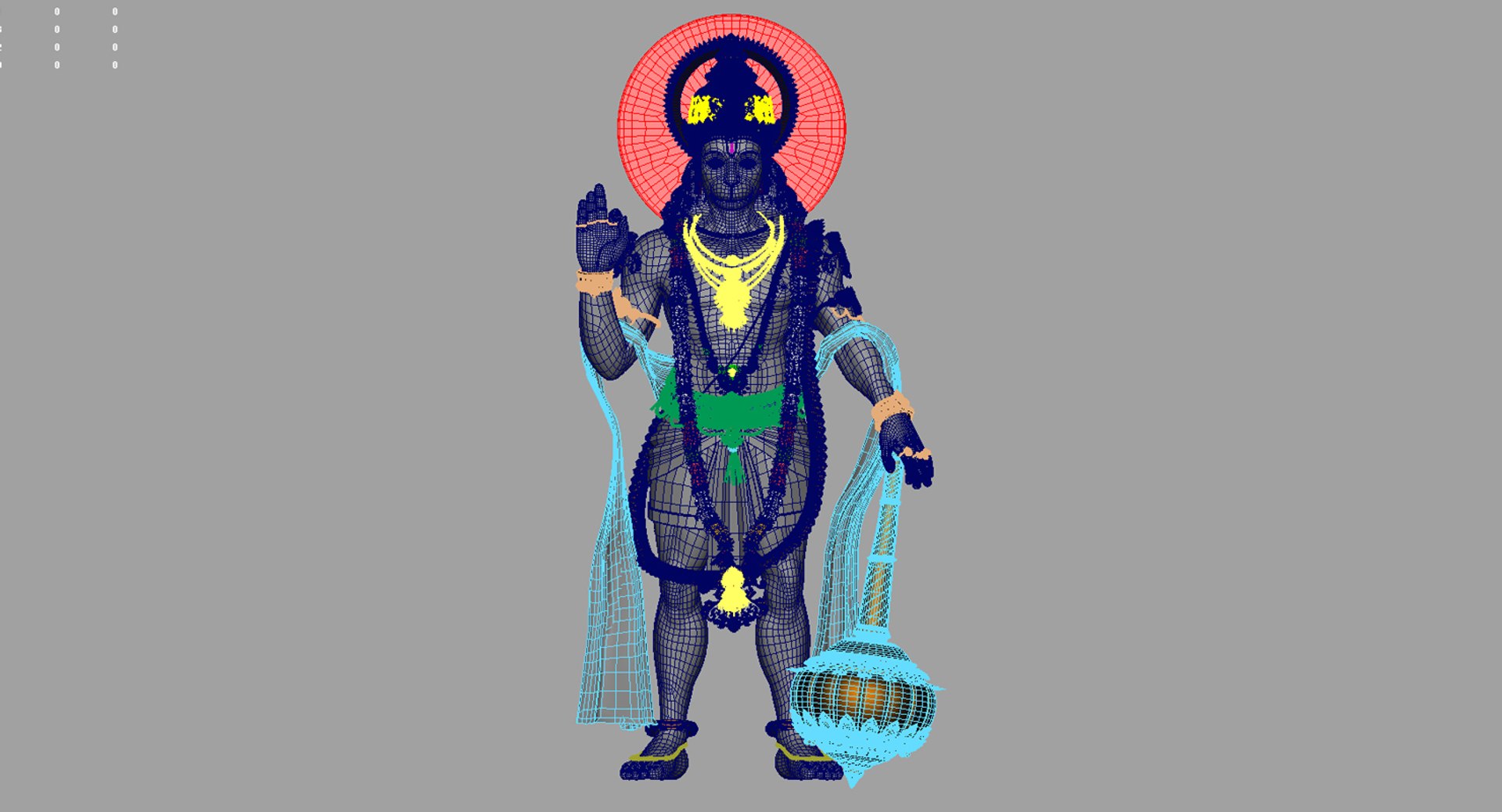 God Hanuman 3D Model - TurboSquid 1569845
