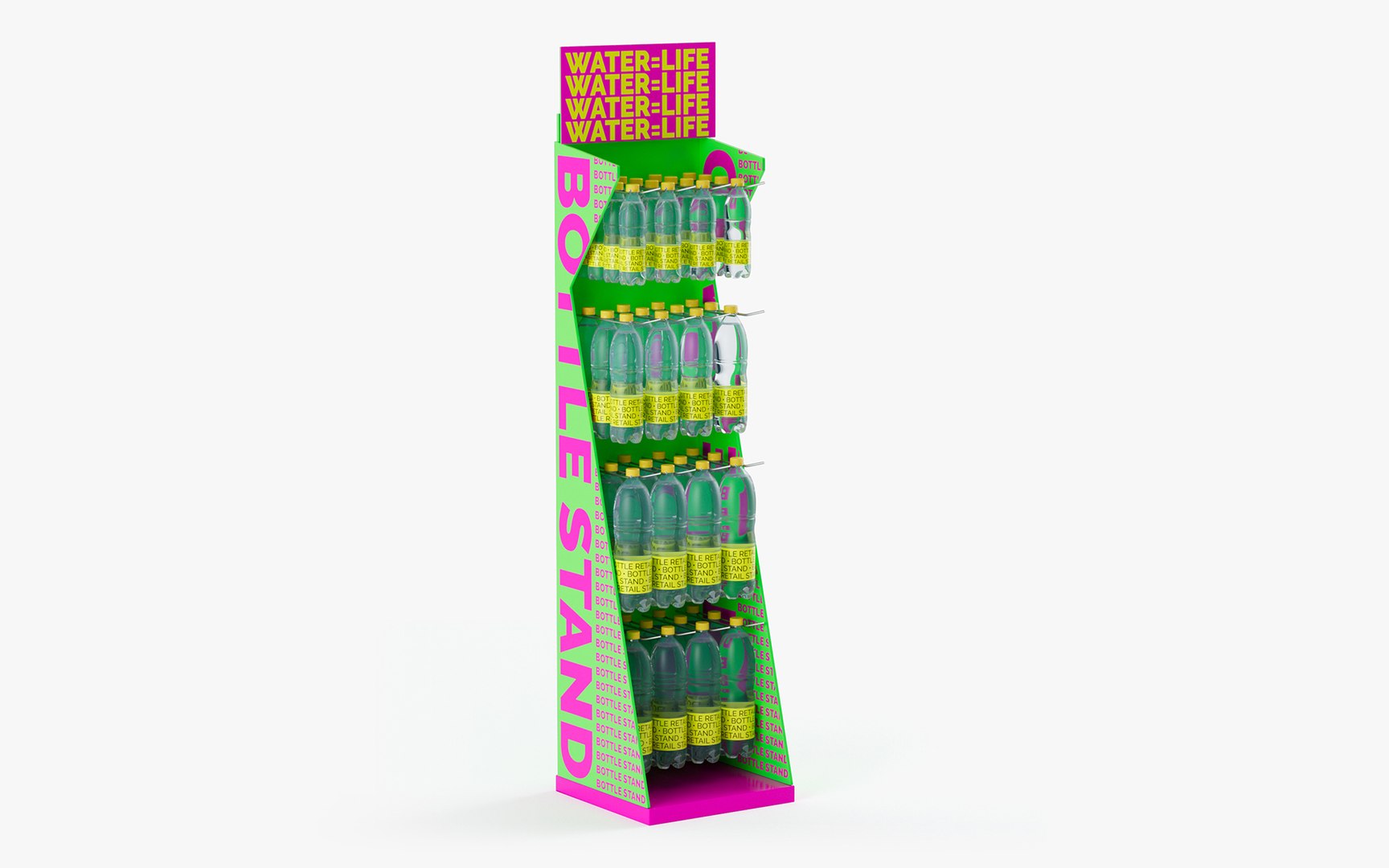 3D Model Bottle Retail Stand 03 - TurboSquid 1978336