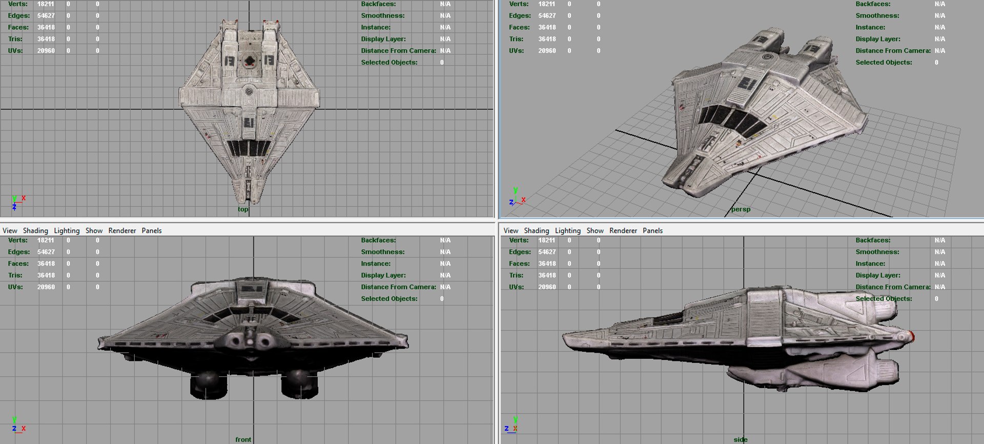 3d Narcissus Shuttle Alien Nostromo Model