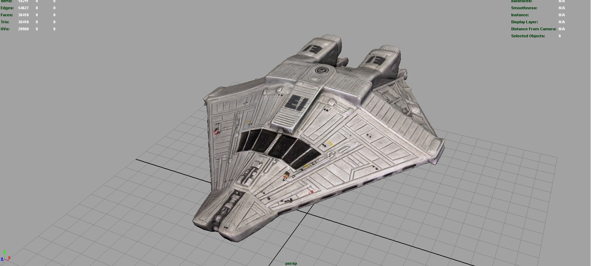 3d Narcissus Shuttle Alien Nostromo Model