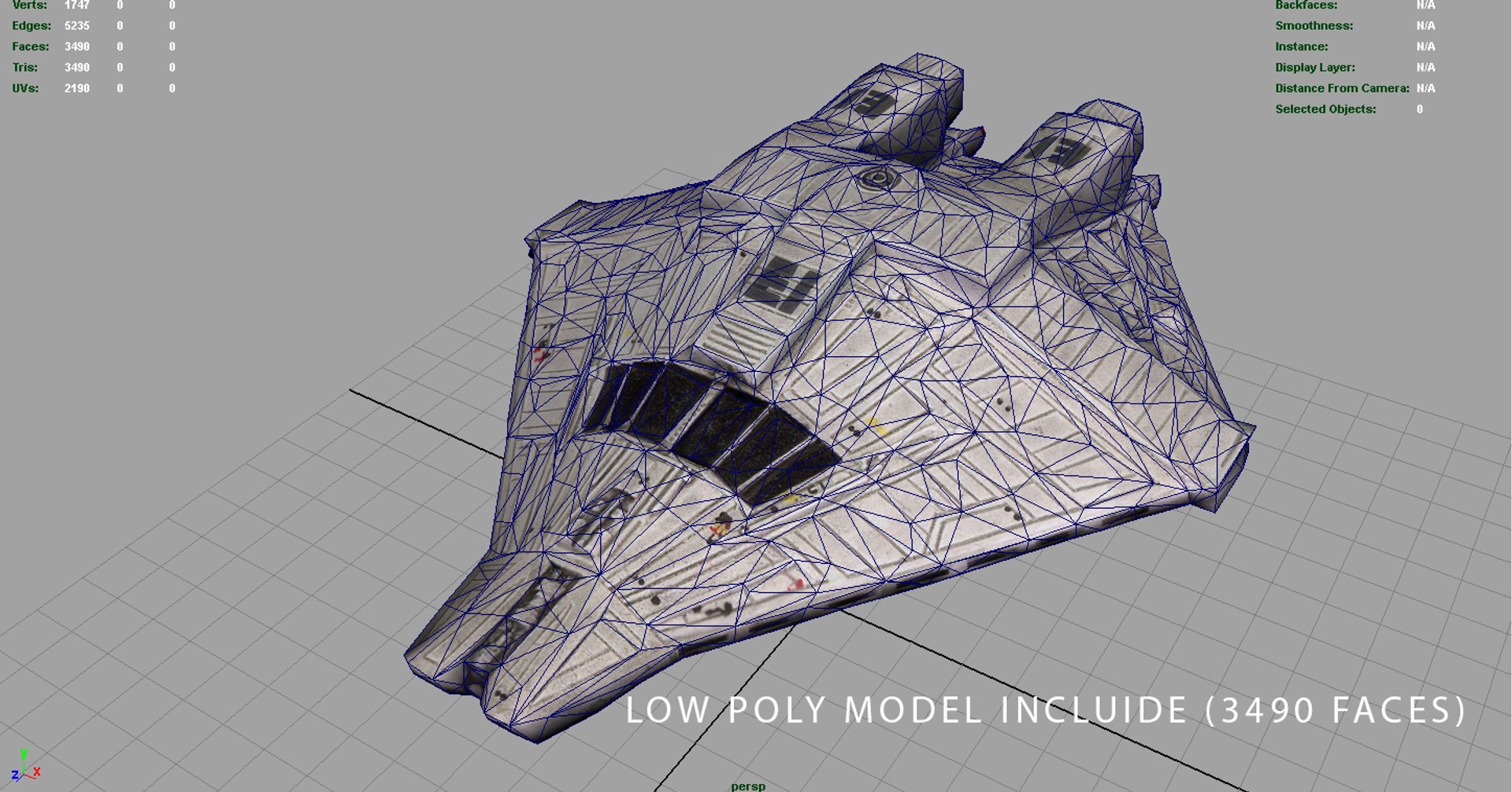 3d Narcissus Shuttle Alien Nostromo Model