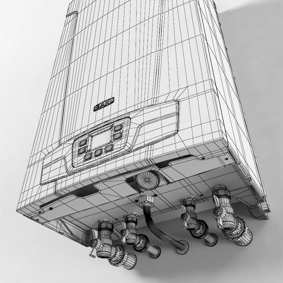 3D Wall Gas Boiler Baxi Model - TurboSquid 1462406
