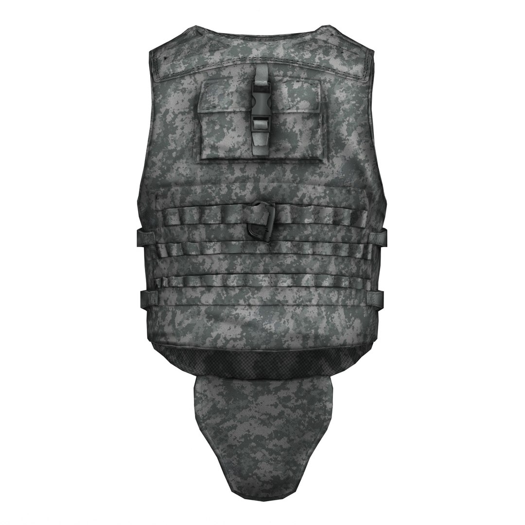 3d Model Military Bullet-proof Vest
