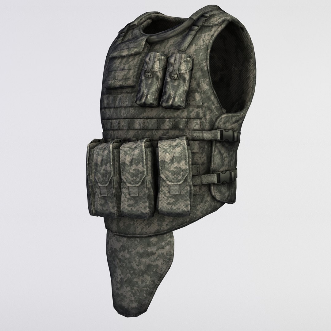 3d Model Military Bullet-proof Vest