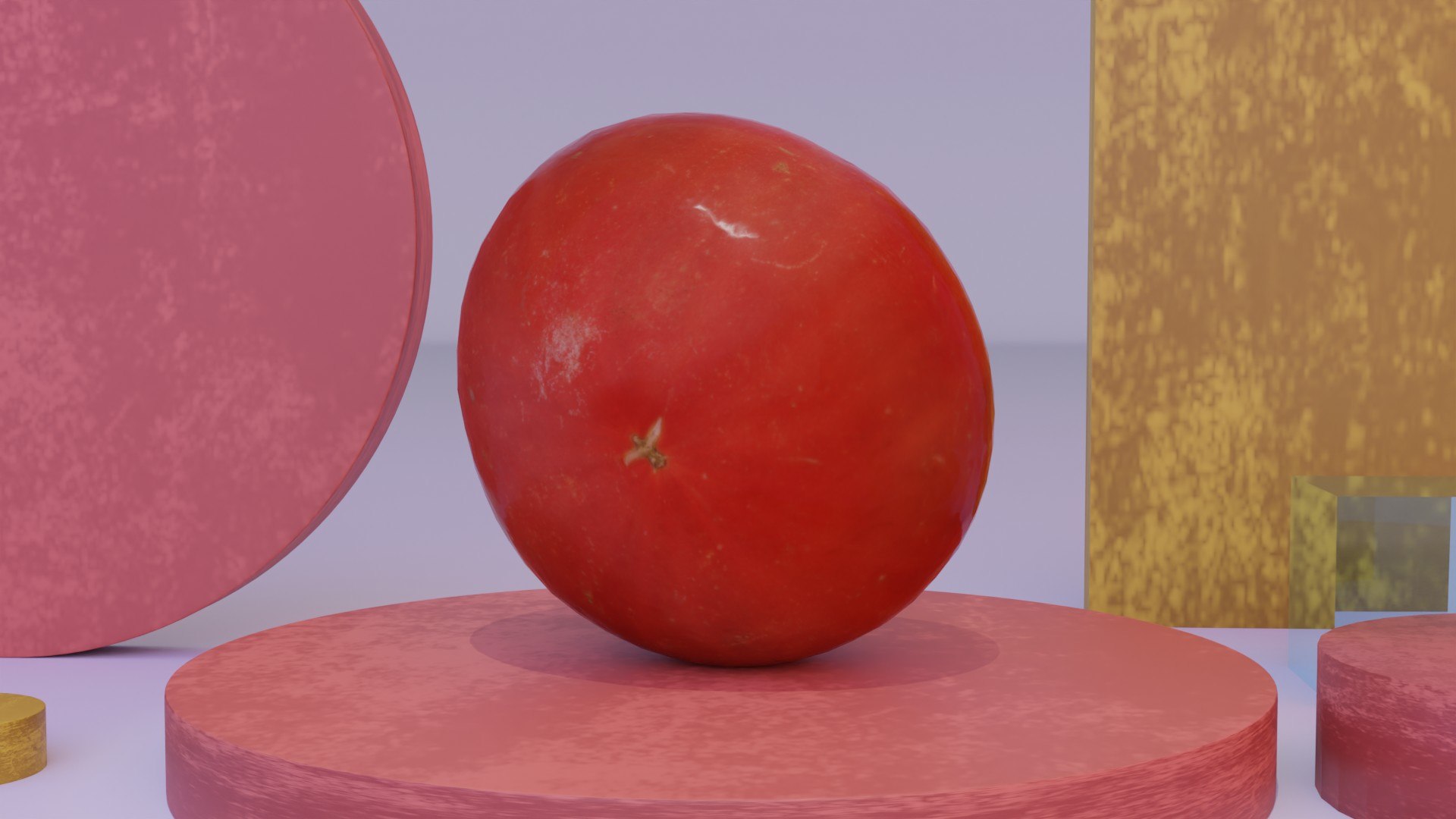 Tomato 02 low-poly 3D model 3D - TurboSquid 1953777