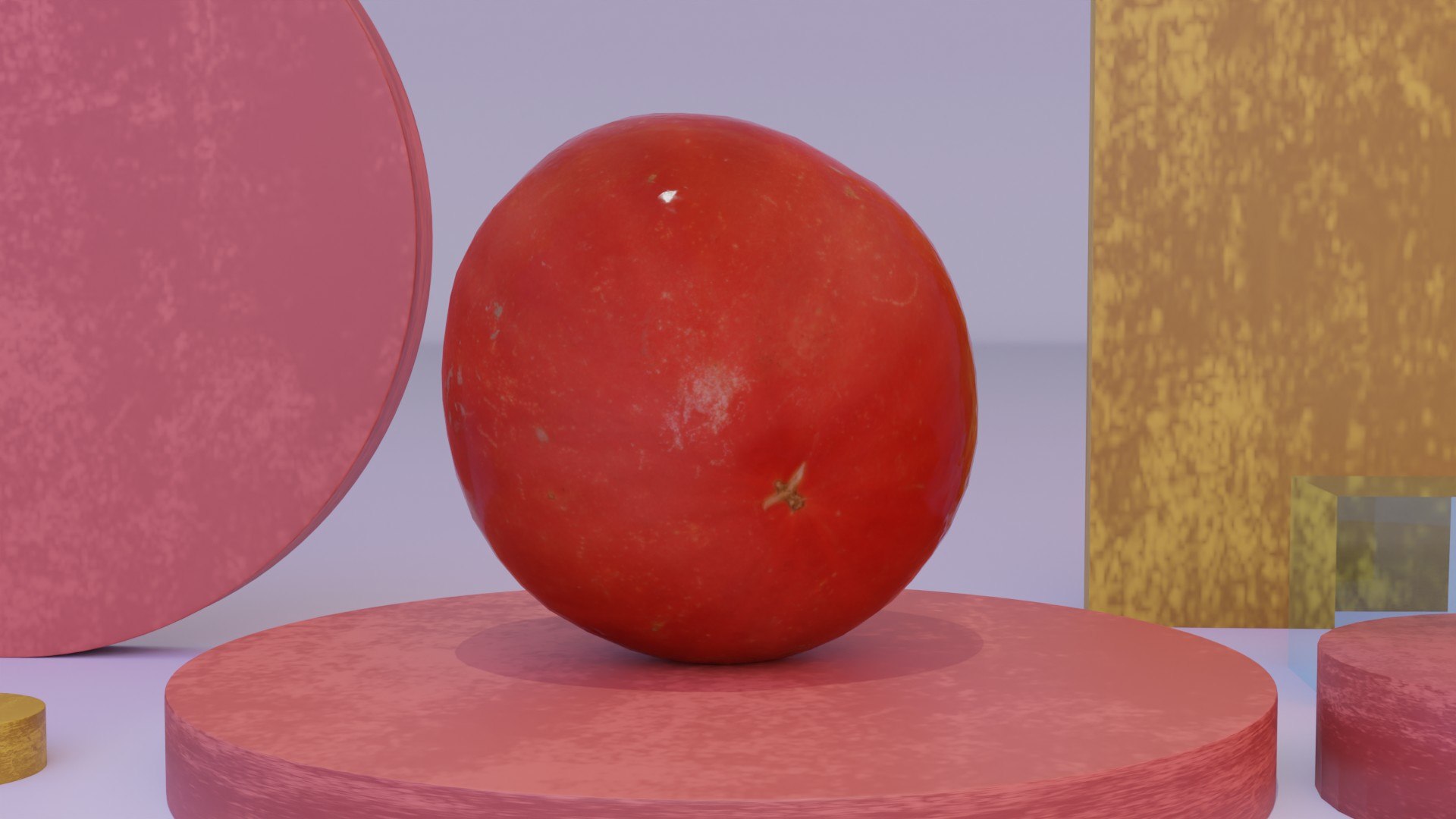Tomato 02 low-poly 3D model 3D - TurboSquid 1953777