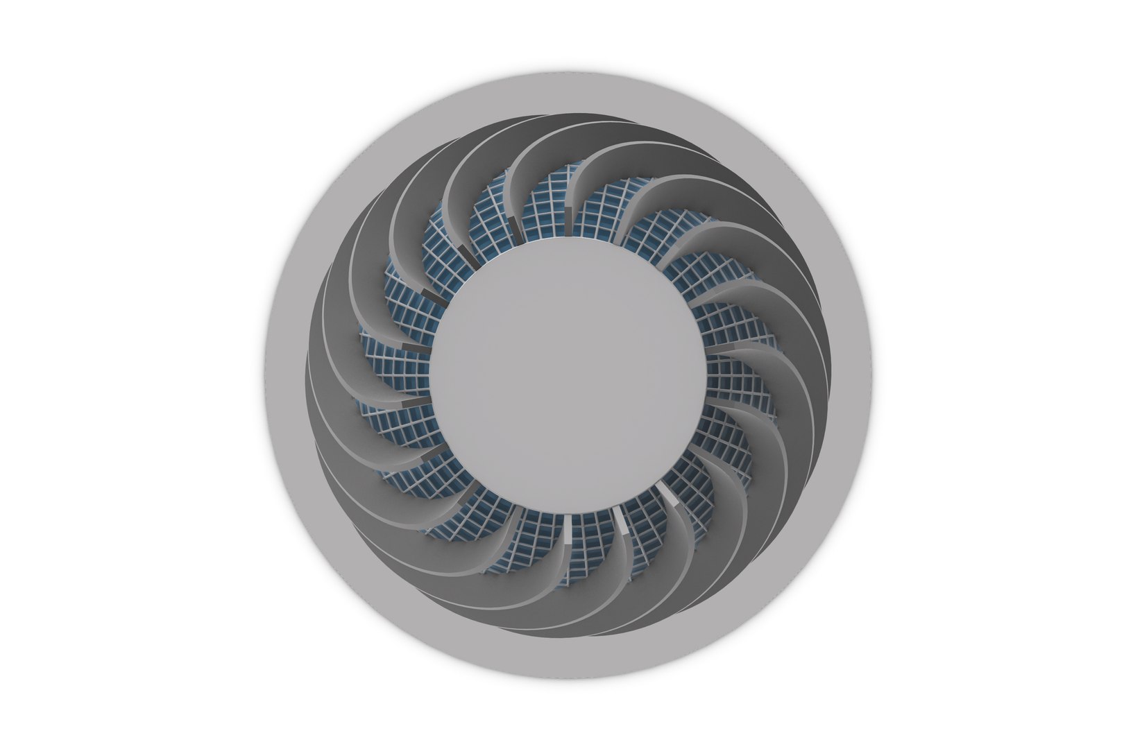 Twisted Blades Tower 3D - TurboSquid 2047454