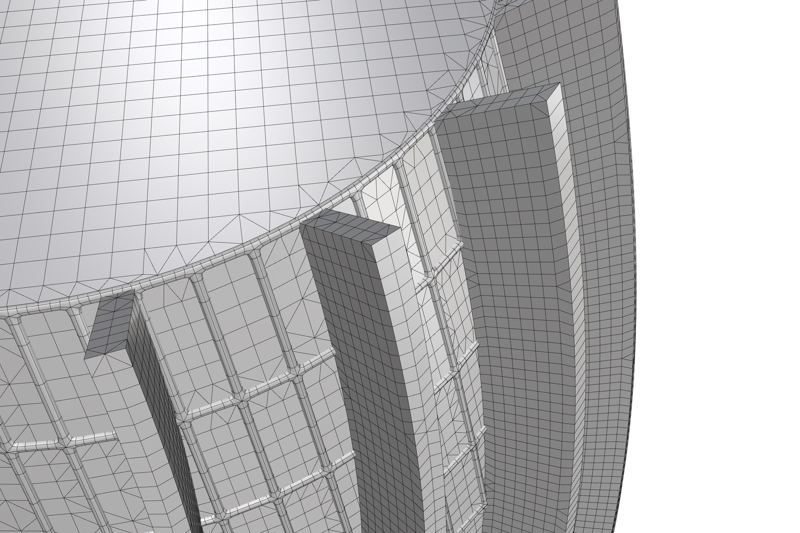 Twisted Blades Tower 3D - TurboSquid 2047454
