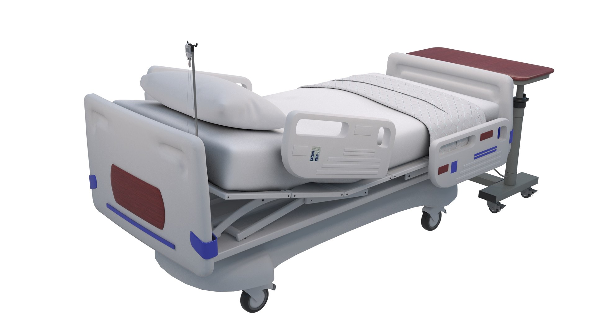 Hospital Bed And Medical Table 3D Model - TurboSquid 2225471