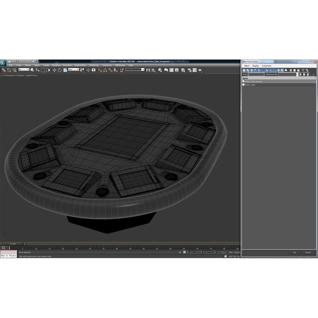 Automated Poker Table 3d Model