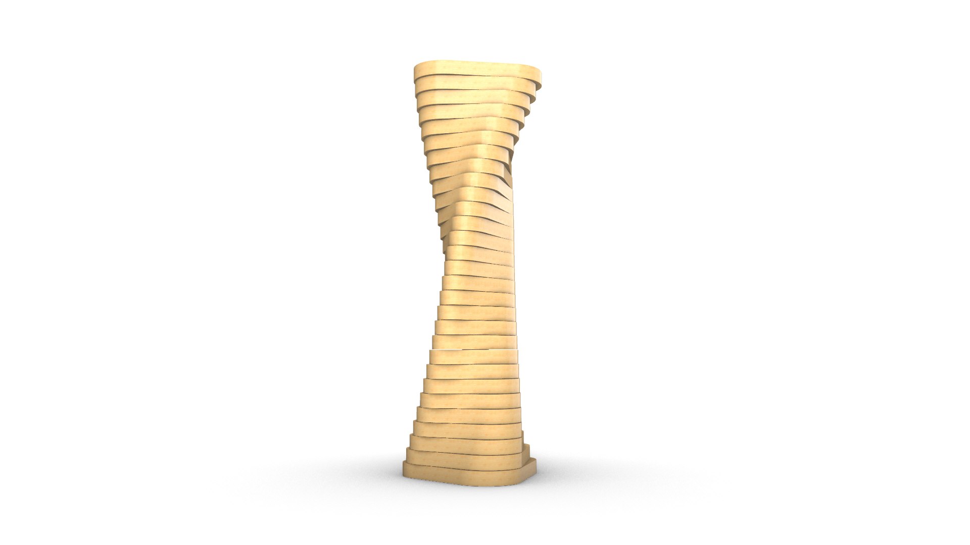 Curvy Twisted Column 3D Model - TurboSquid 2162439