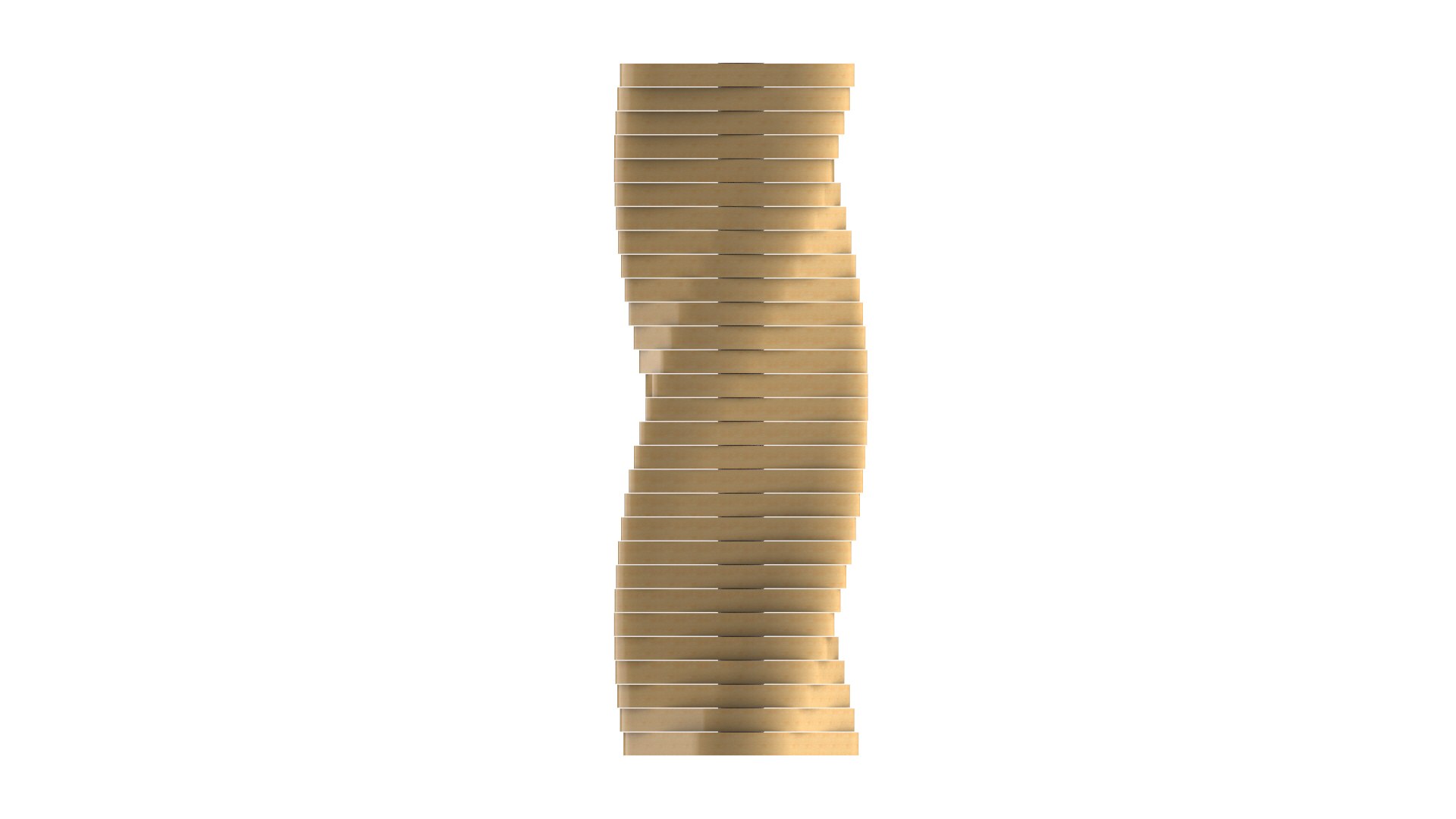 Curvy Twisted Column 3D Model - TurboSquid 2162439