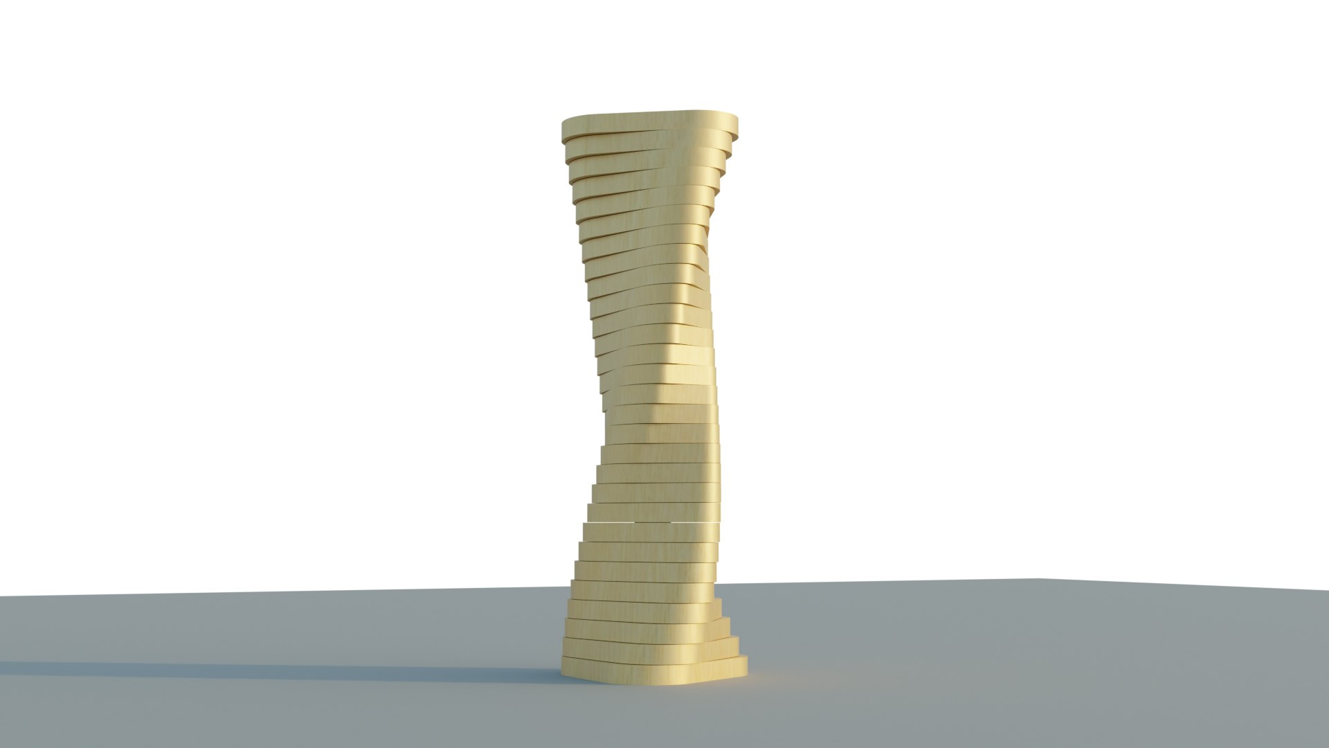 Curvy Twisted Column 3D Model - TurboSquid 2162439