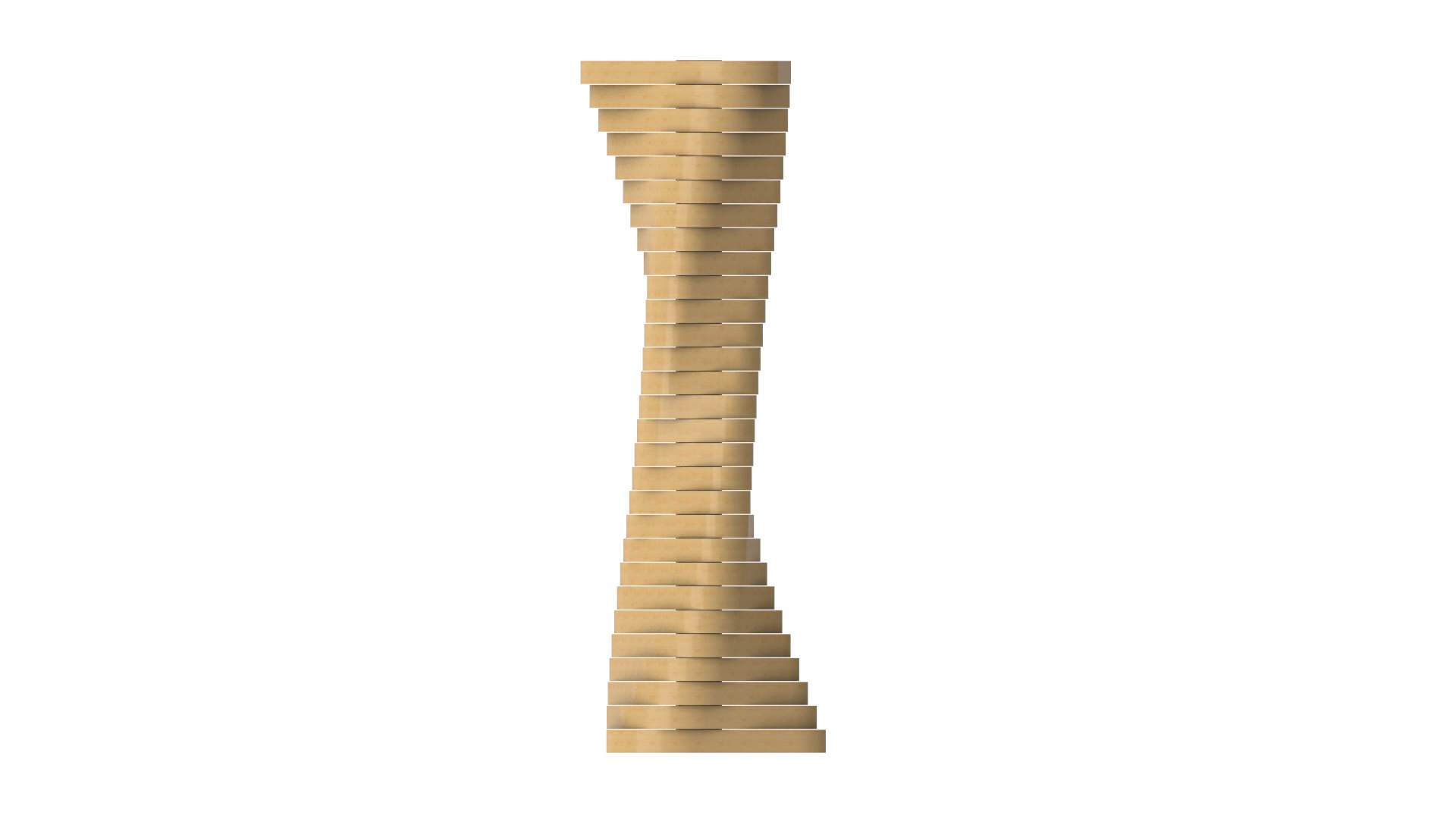 Curvy Twisted Column 3D Model - TurboSquid 2162439