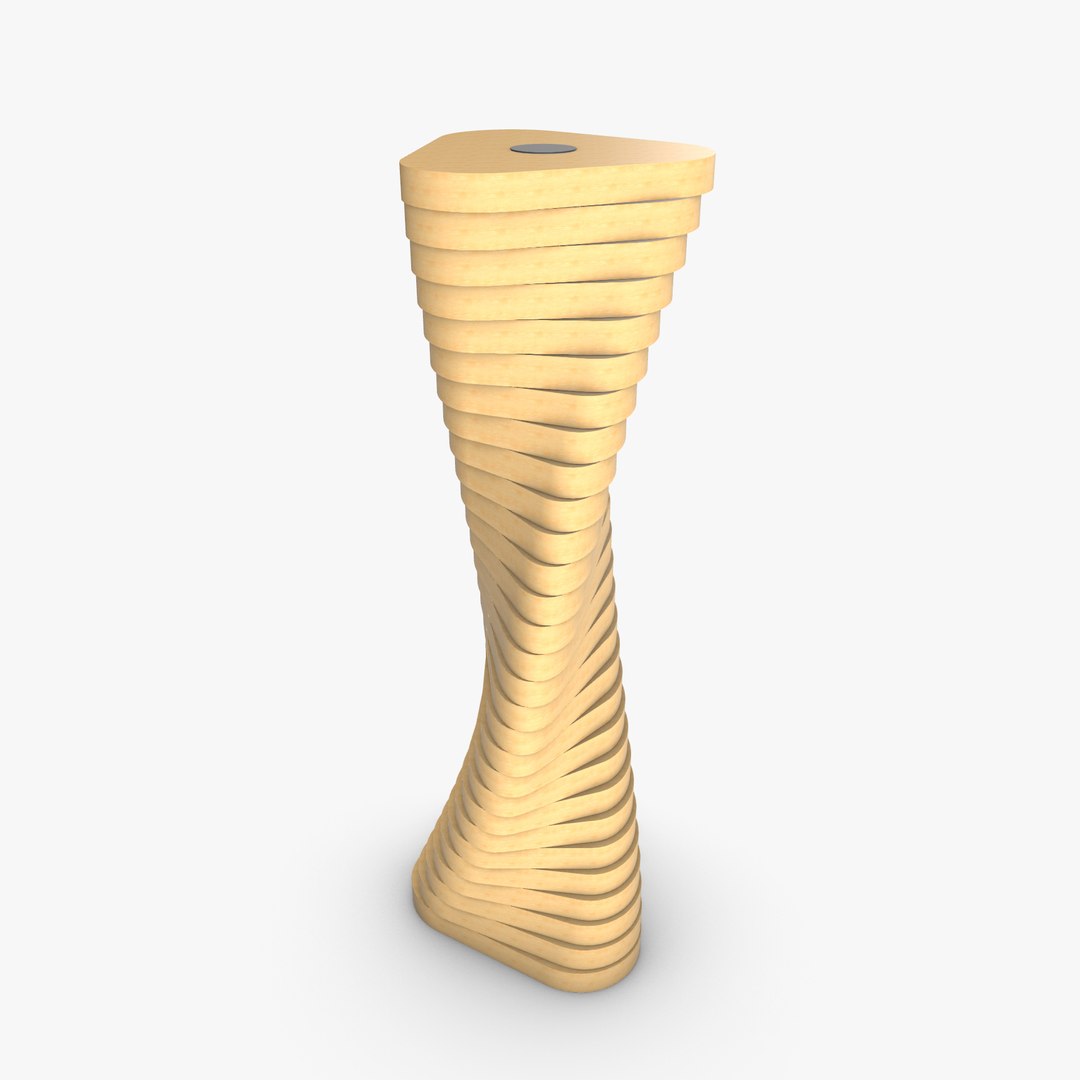 Curvy Twisted Column 3D model - TurboSquid 2162439