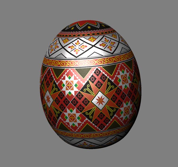 3d model of easter egg