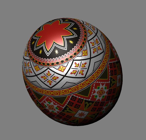 3d model of easter egg