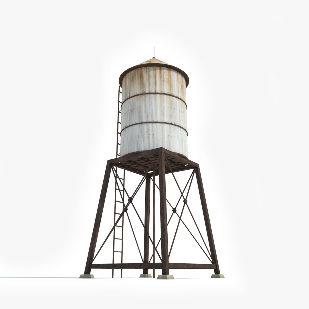 Ready Water Tower 3D Model - TurboSquid 1229883