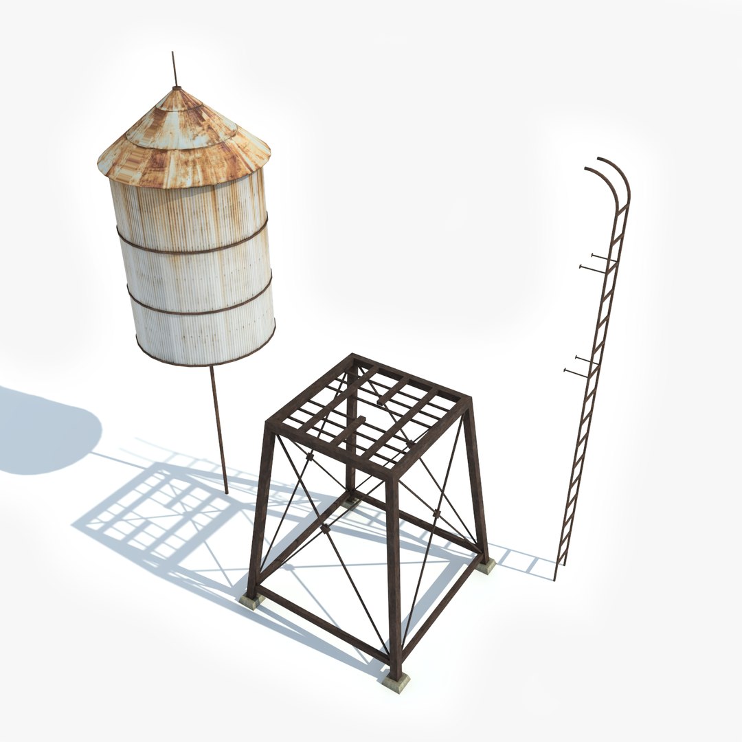 Ready Water Tower 3D Model - TurboSquid 1229883