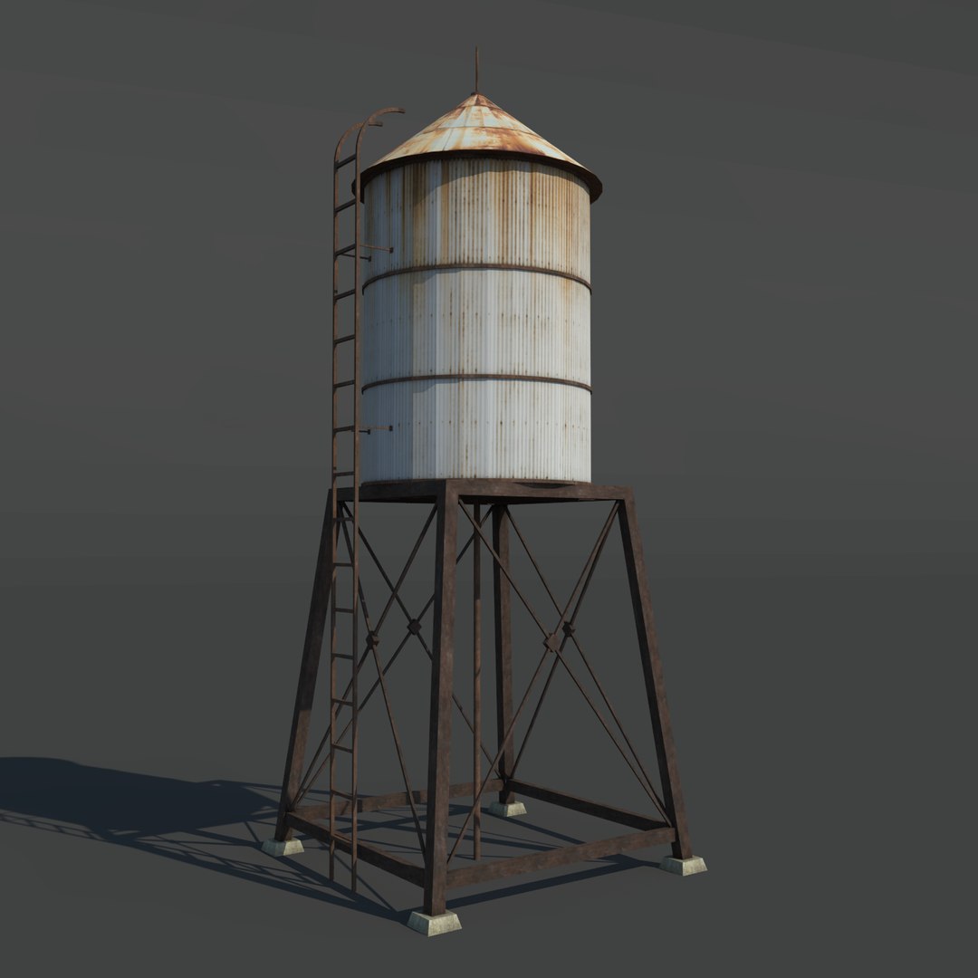 Ready Water Tower 3D Model - TurboSquid 1229883