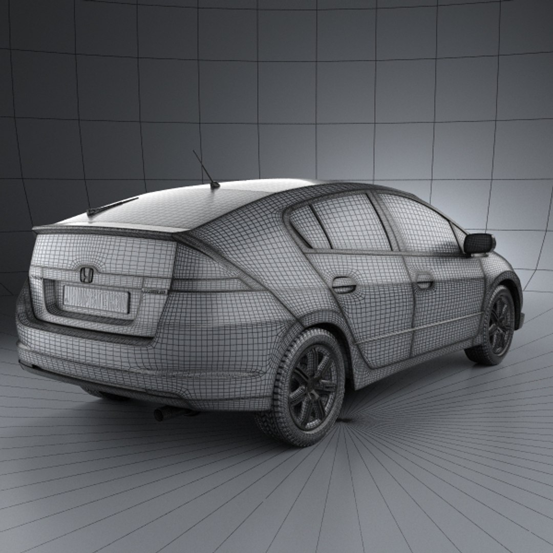 3d model of honda insight hybrid 2010