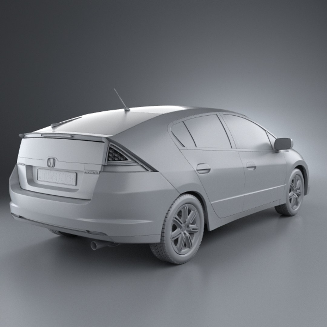 3d model of honda insight hybrid 2010
