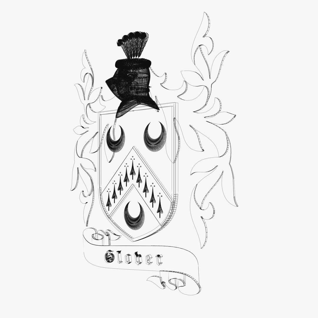 Family Crest - Glover 3D - TurboSquid 2324678