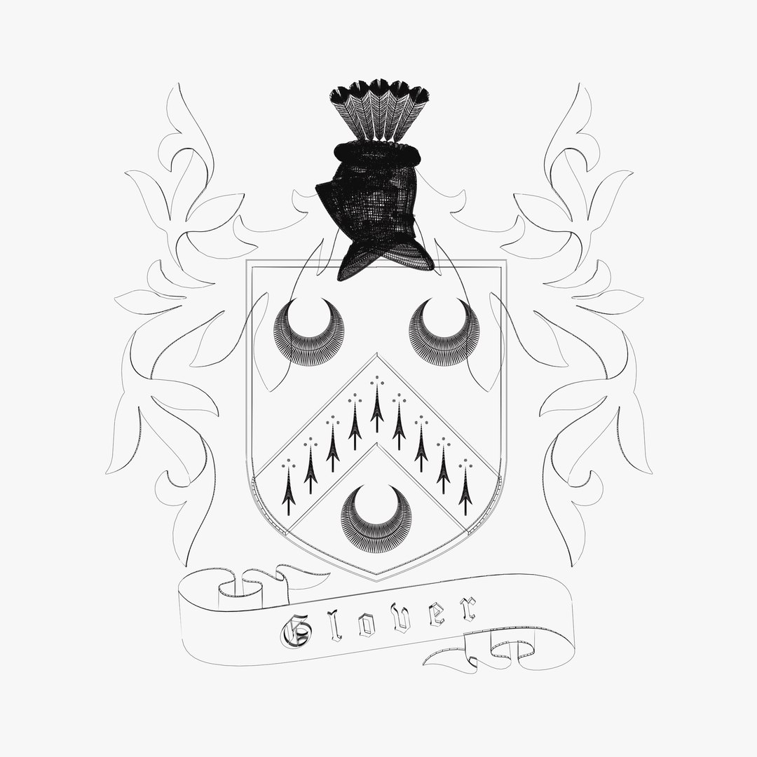 Family Crest - Glover 3D - TurboSquid 2324678