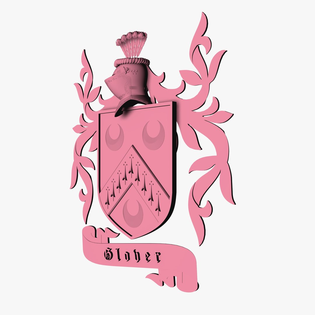 Family Crest - Glover 3D - TurboSquid 2324678