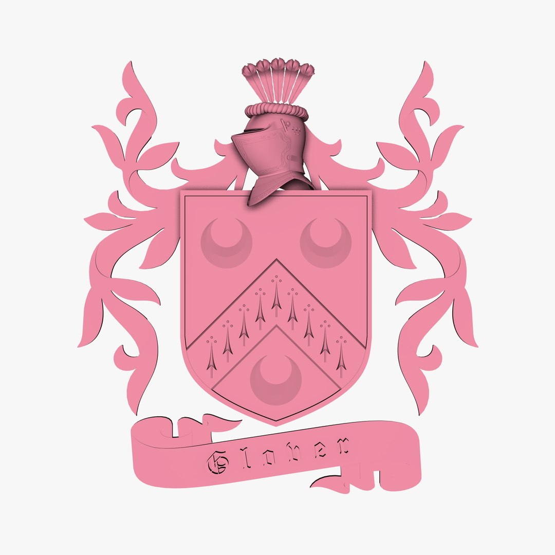 Family Crest - Glover 3D - TurboSquid 2324678